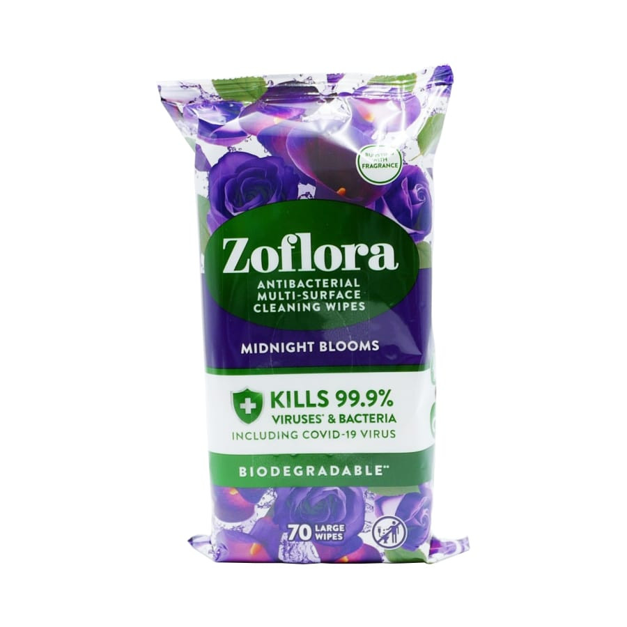 Zoflora Wipes - Antibacterial - Midnight Bloom - 70 Wipes